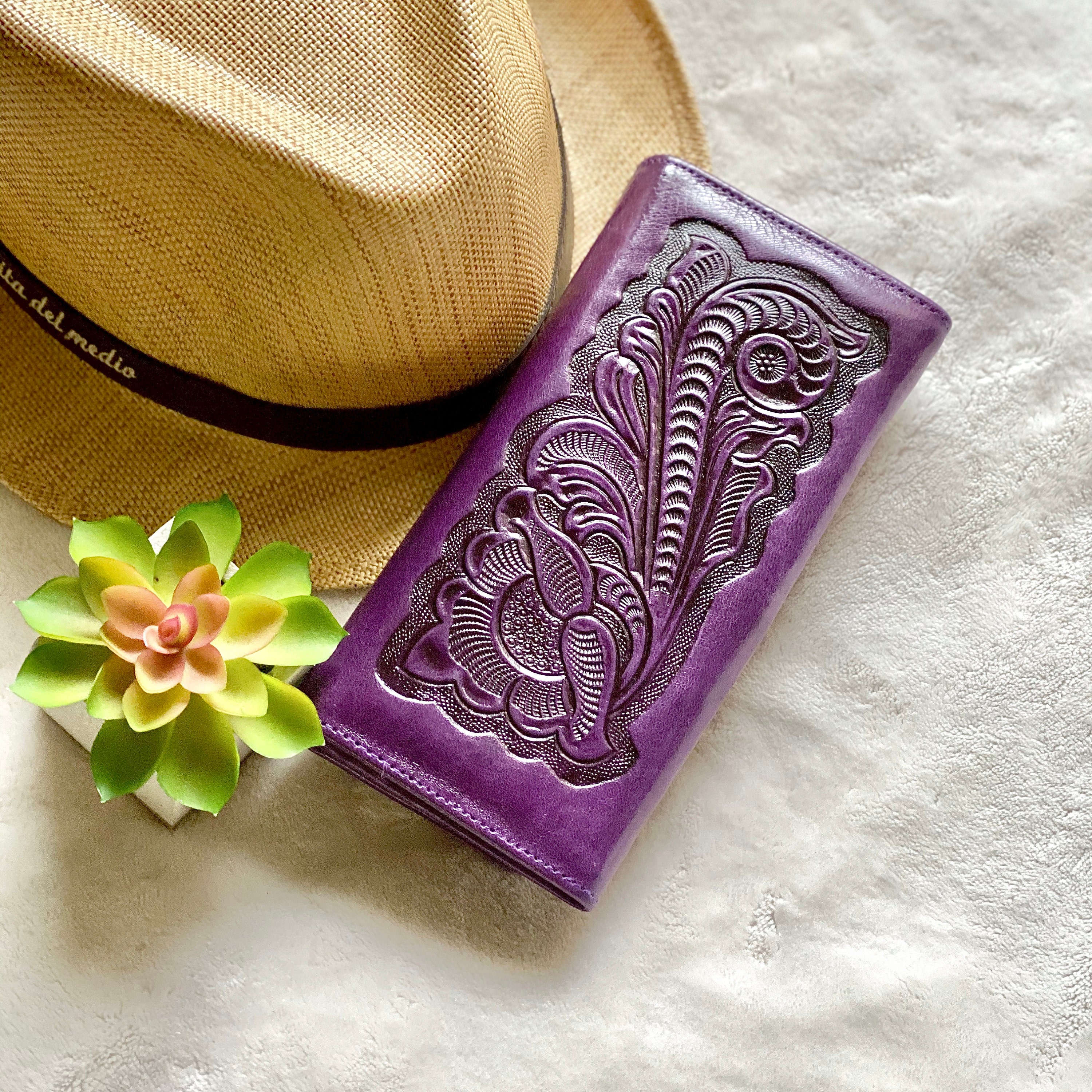 Women's Wallet / Leather wallet for woman / Gift for her - blue woman ...