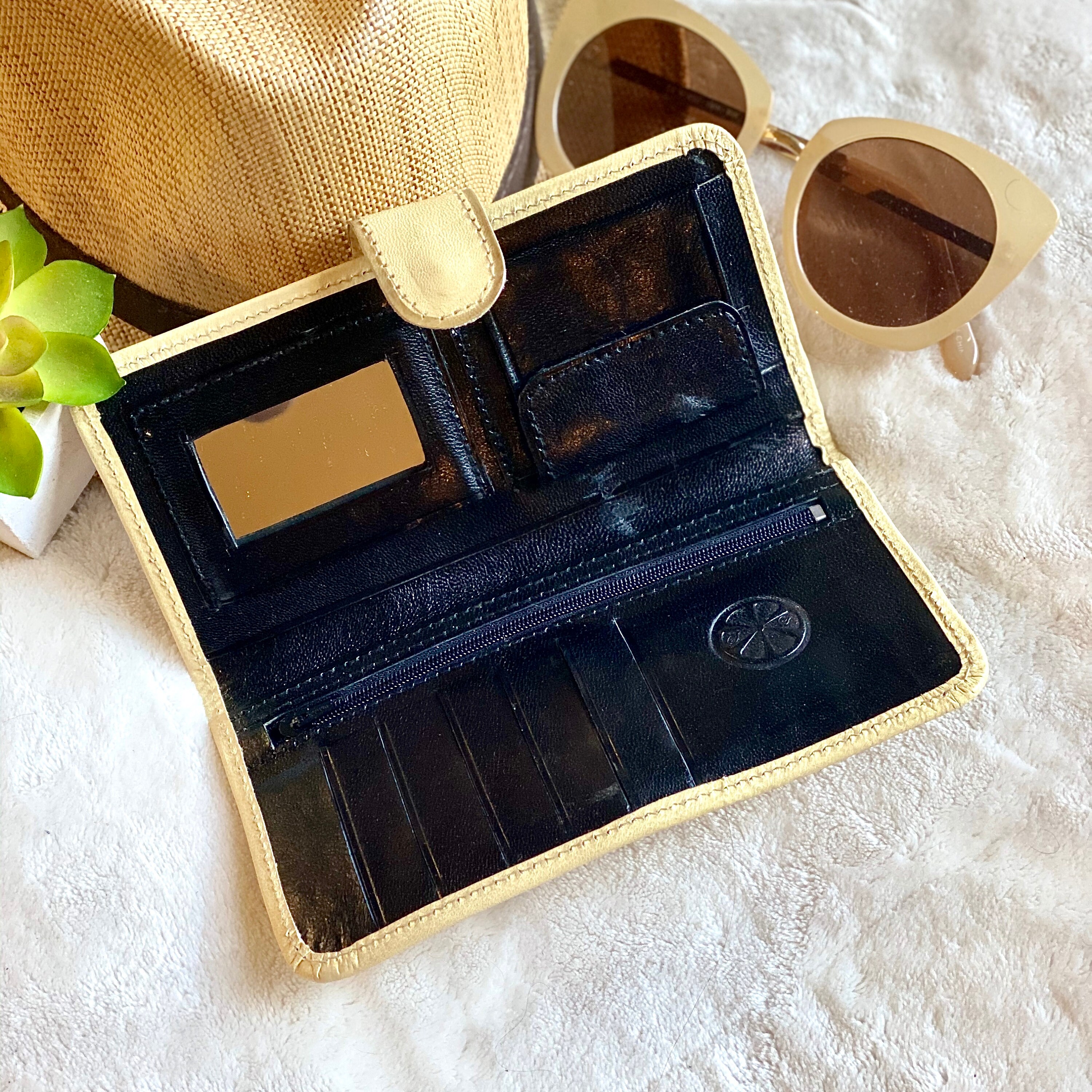 Women wallet leather - Small wallet for women - Bicolor women wallet ...