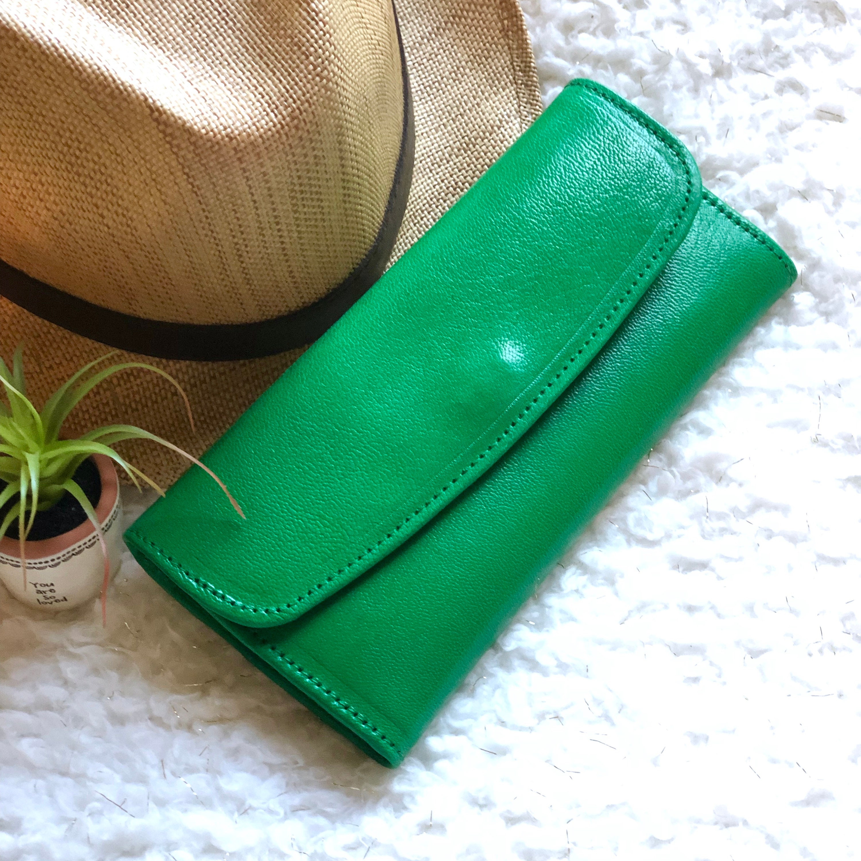 Sustainable leather wallets for women • personalized gifts for her ...