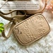 Personalized Embossed Leather Crossbody Bag: Handmade Mini Purse - Etsy