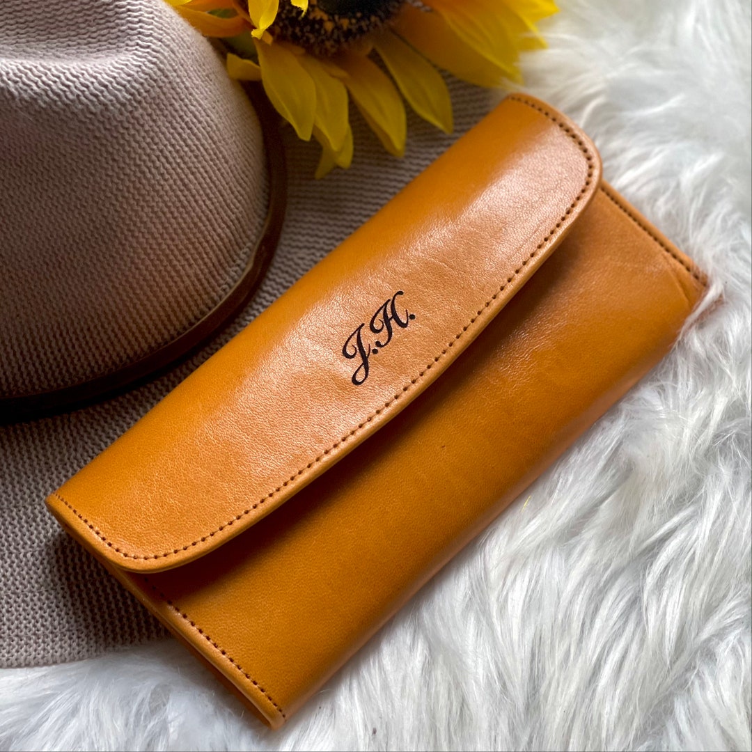 Soft Leather Wallet for Women: Slim Personalized Wallet - Etsy