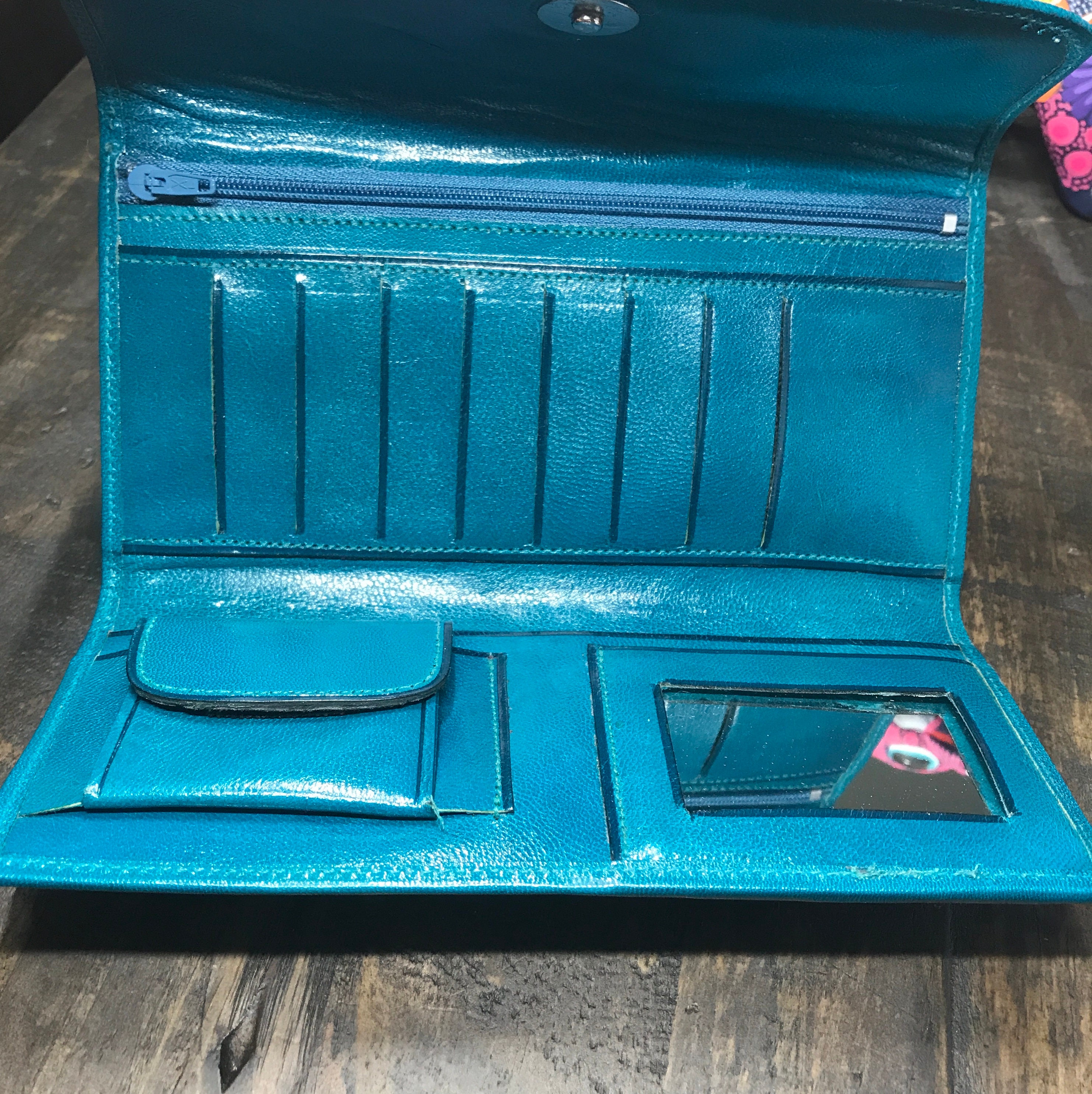 women's wallet/tooled Leather Wallets / Mexican Hand Tooled Wallet ...