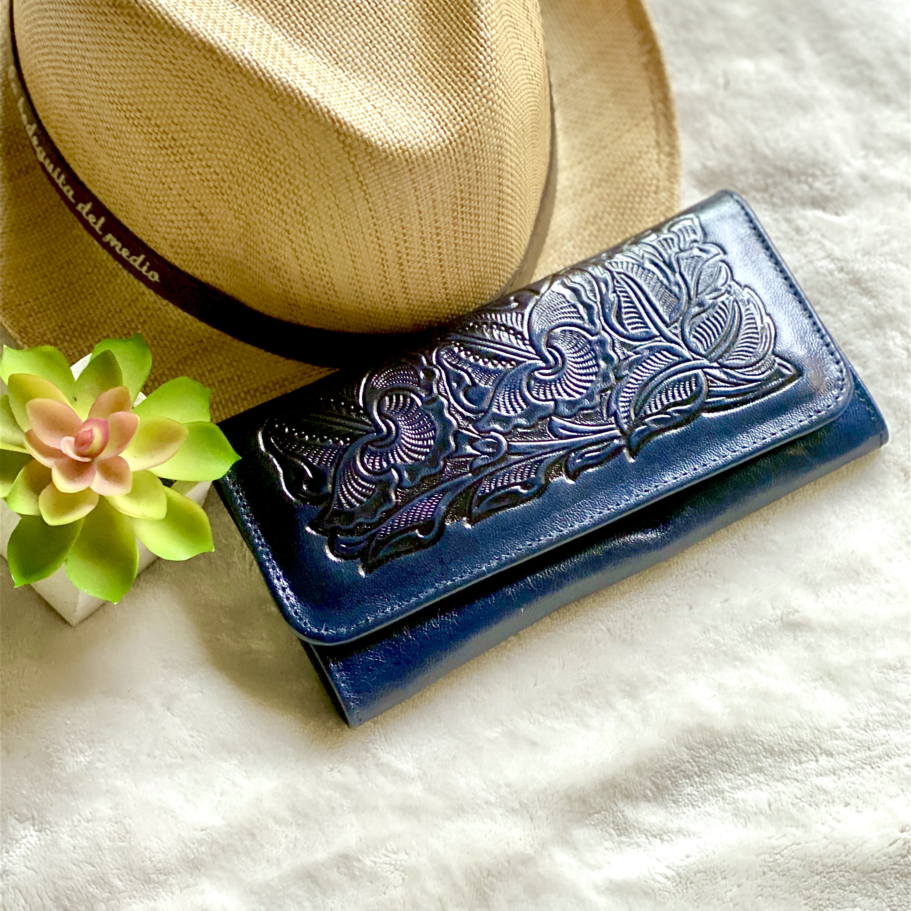 Women's Wallet / Leather wallet for woman / Gift for her - blue woman ...