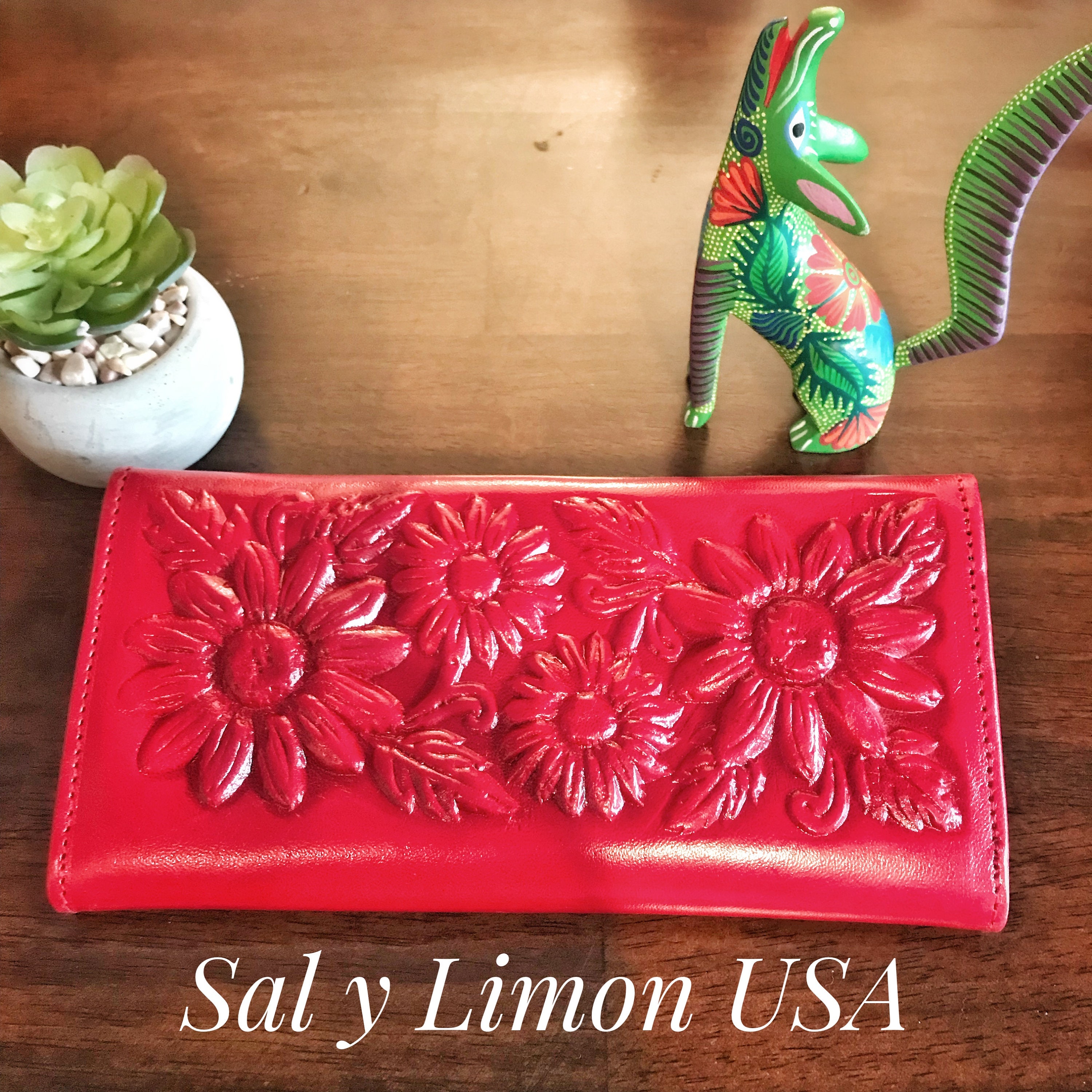 Mexican Leather Wallet, Vintage Style Wallet, Goat Leather Wallet ...