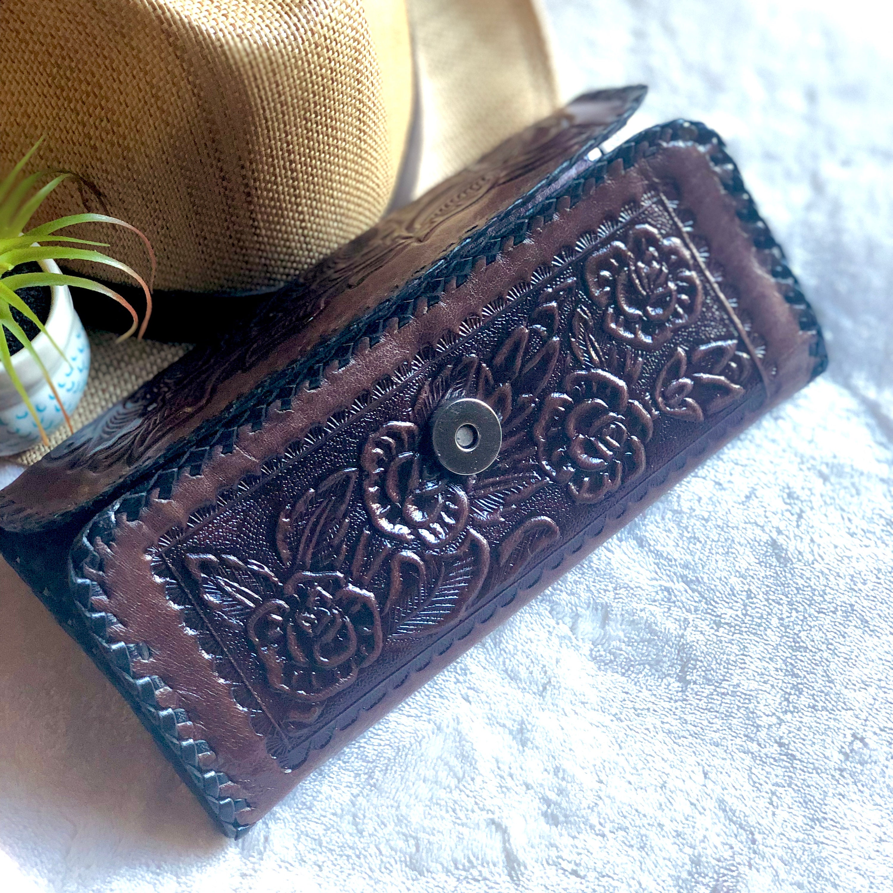 Western woman wallet - Bohemian leather wallet - Woman wallet leather
