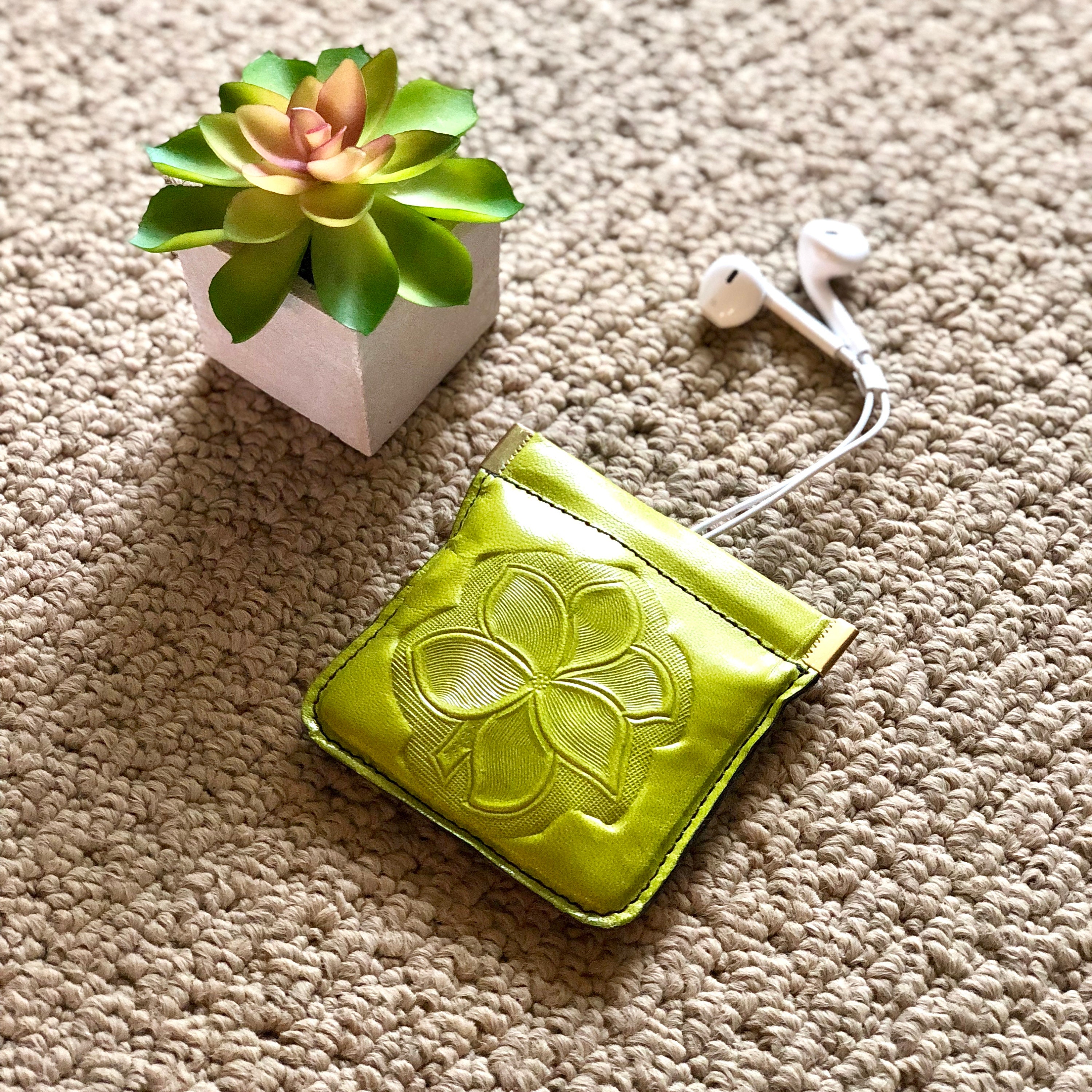 Bohemian Pouch Yellow Squeeze Coin Purse Women's Wallets Gift for wife ...