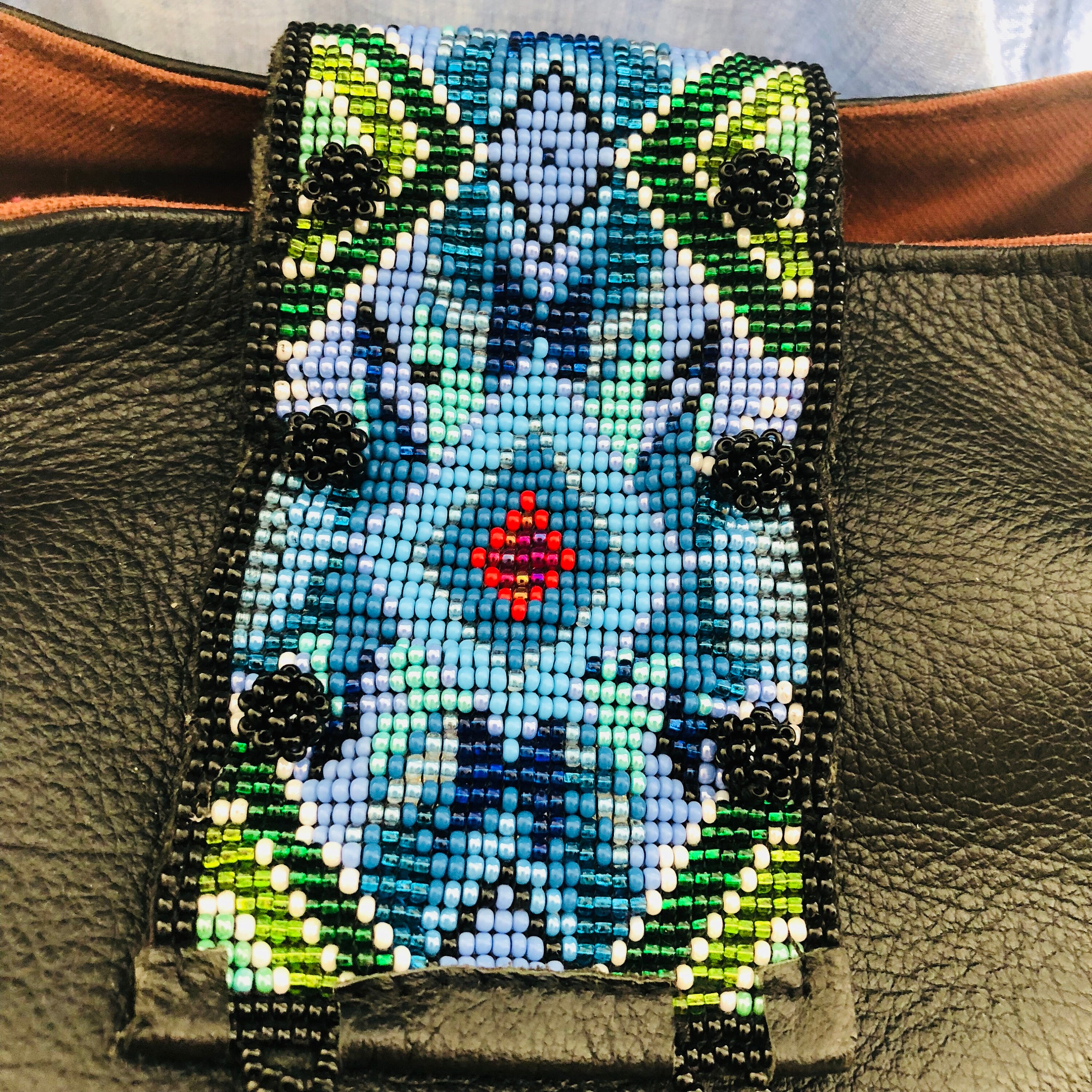 Leather Hobo Bag*Native American*Boho Purse*Leather Bag*Beaded*Gift for ...