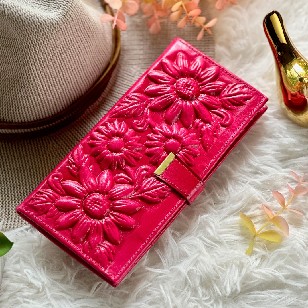 Sustainable Leather Wallets for Women Cute • Personalized Wallets ...