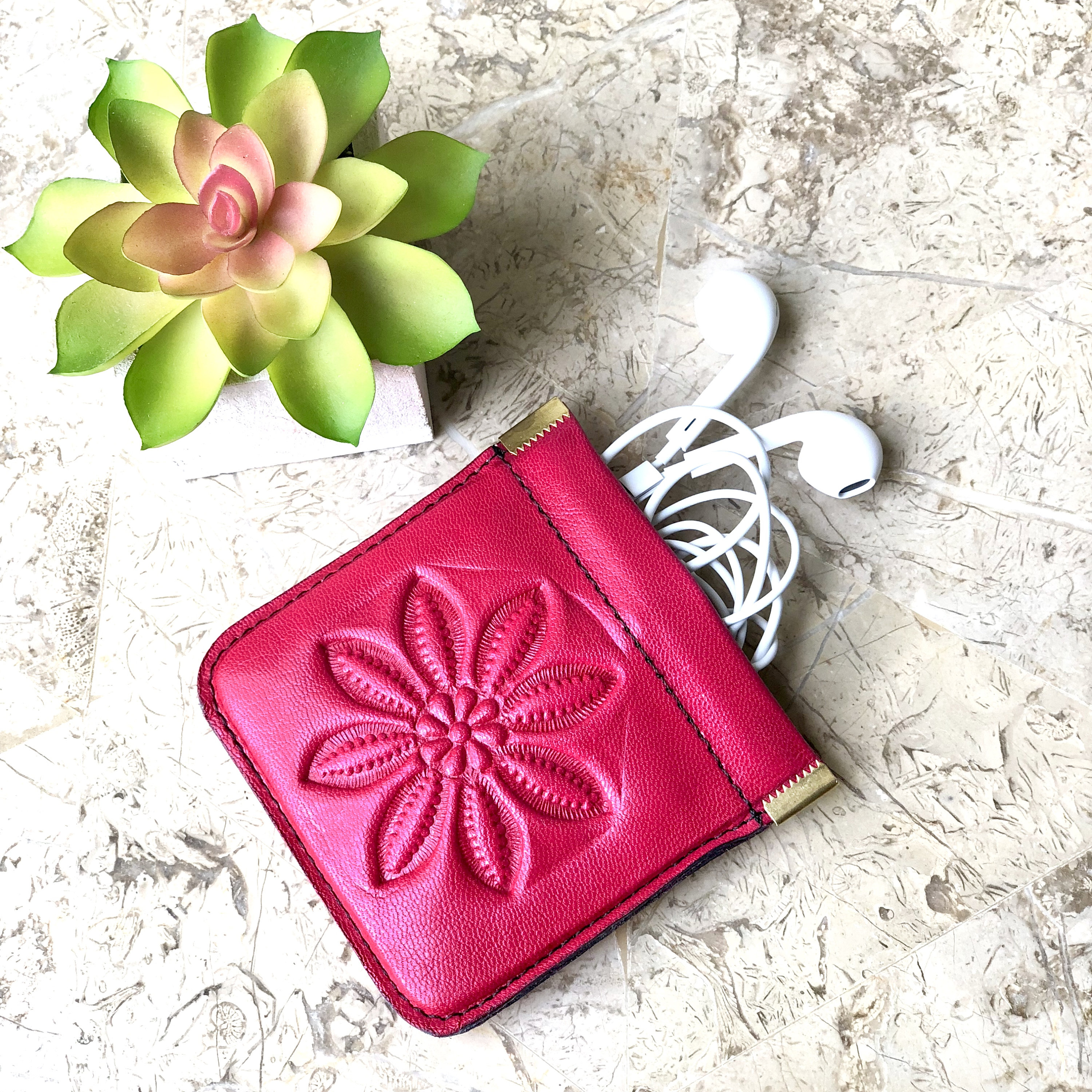 Bohemian Pouch, Pink Squeeze Coin Purse, Women's Wallets, Gift for wife ...