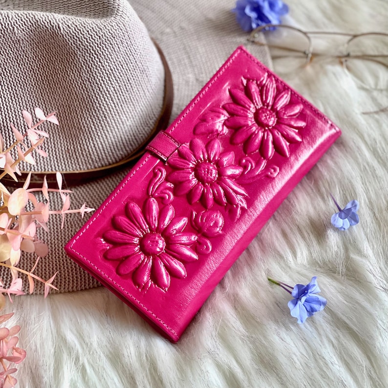 Sustainable Leather Women's Wallets Boho Wallets Gifts | Etsy