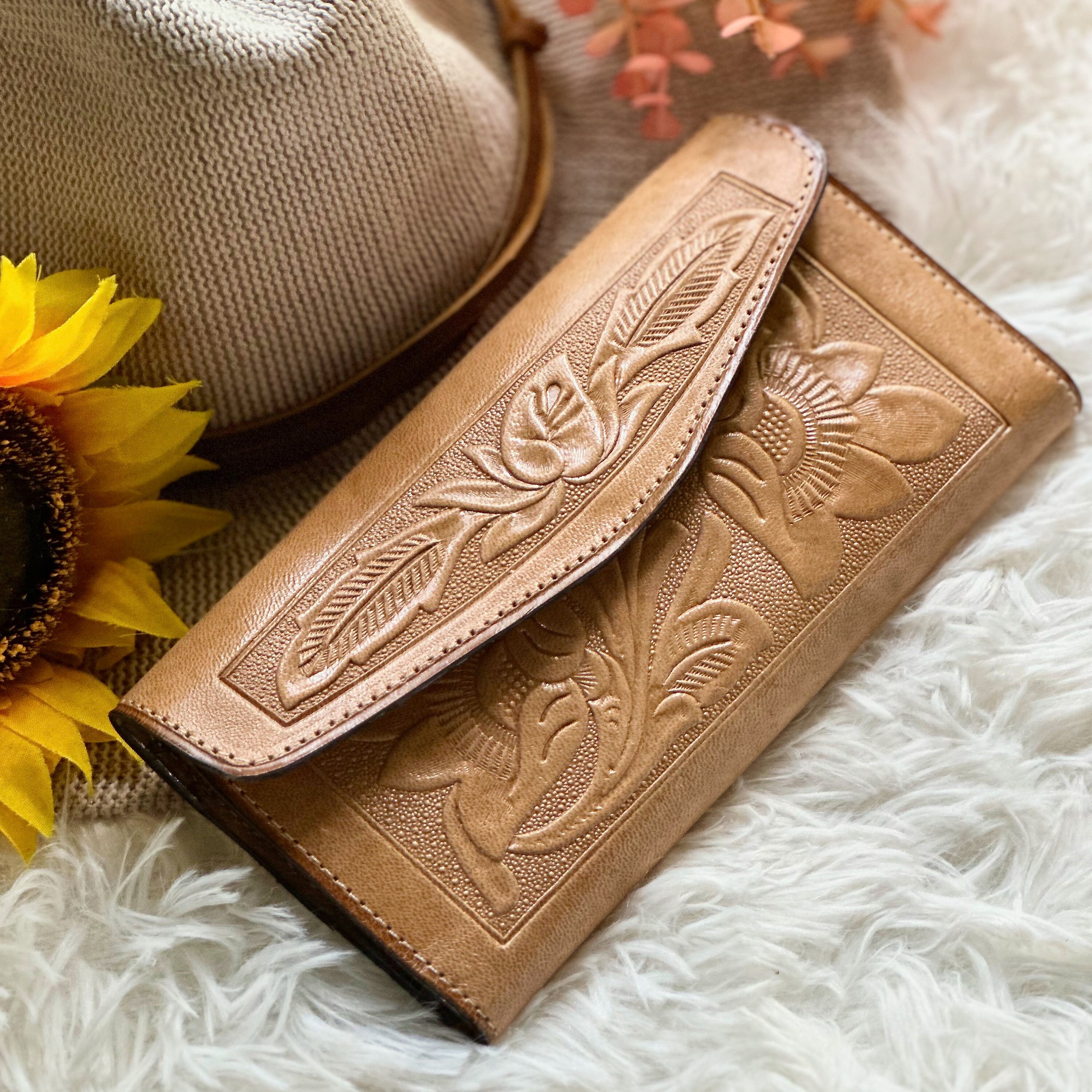 Embossed leather cute wallets for women • personalized wallets ...