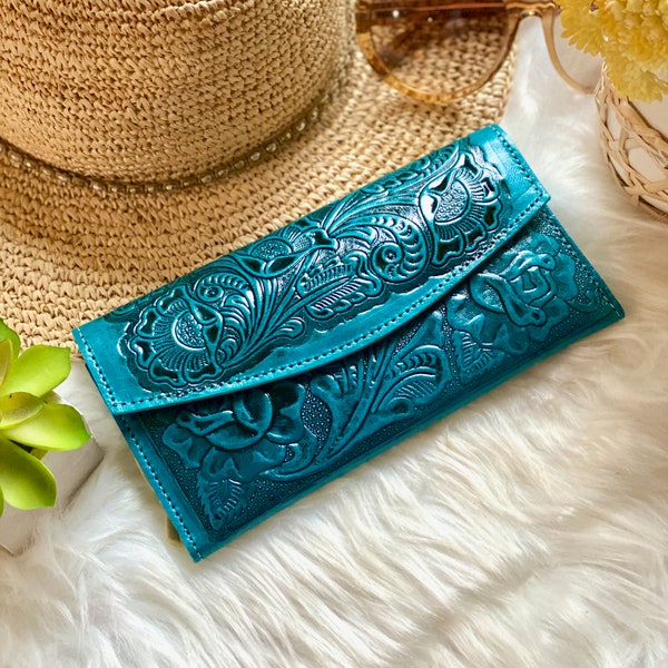 Teal Wallet - Etsy