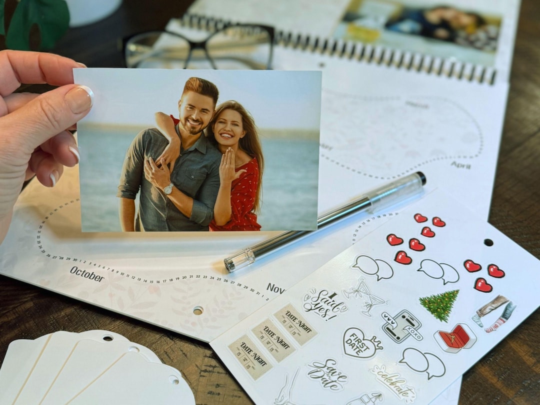 Timeline Journal Calendar for Couples - Etsy