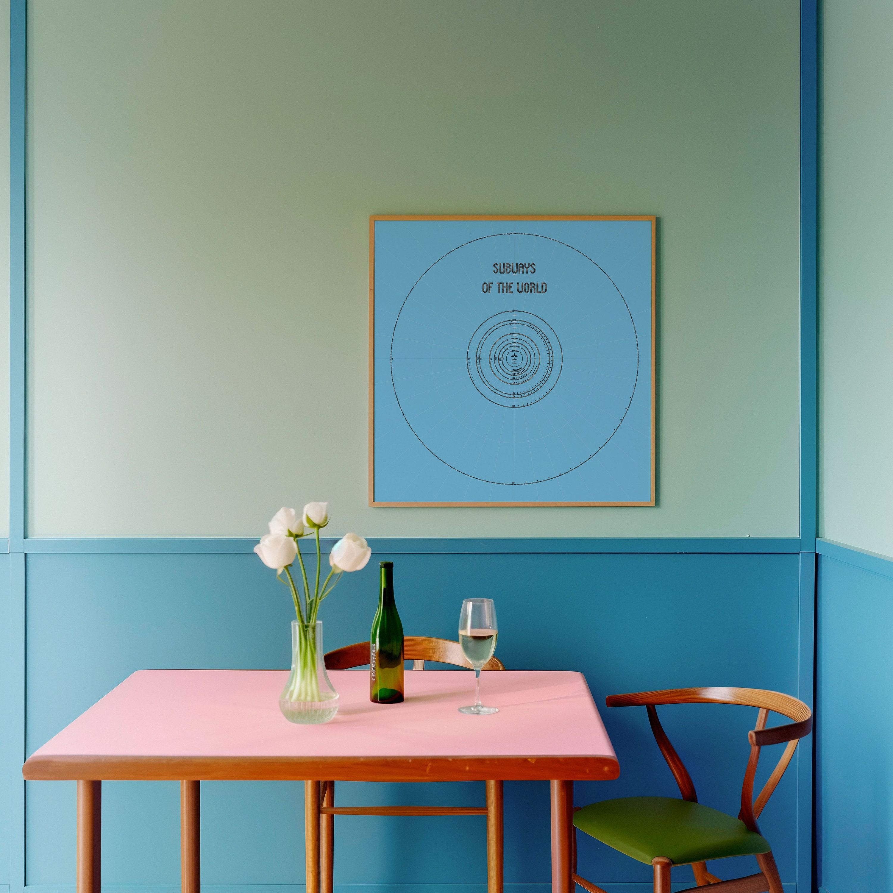 Subways Infographic Wall Art, NYC Wall Art, London Wall Art, Tokyo Wall ...