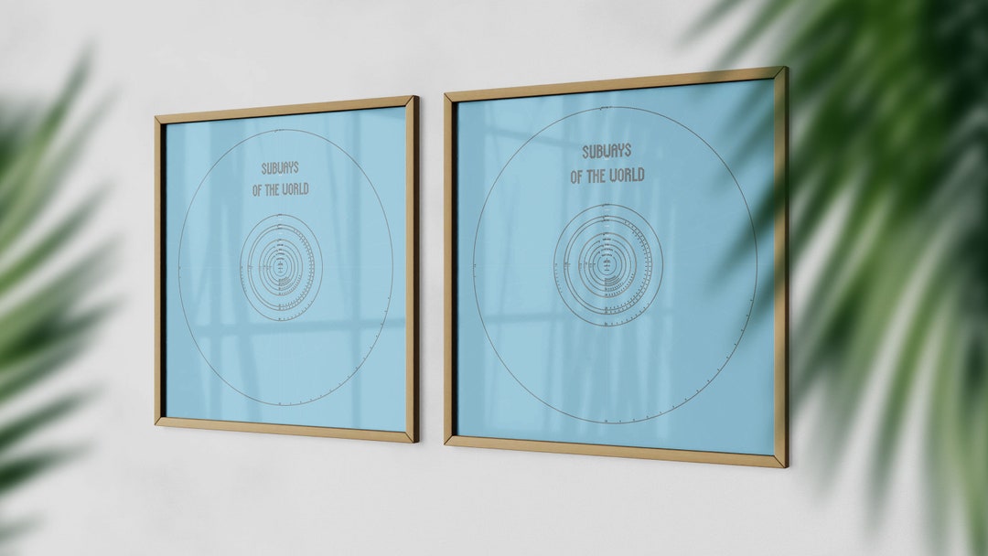 Subways Infographic Wall Art, NYC Wall Art, London Wall Art, Tokyo Wall ...