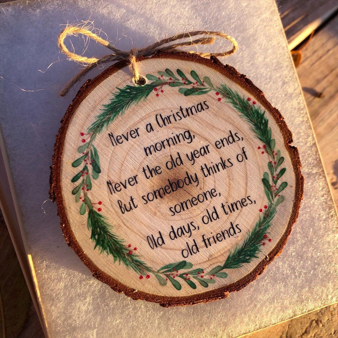 Christmas Poem - Wood Slice Ornament - Etsy