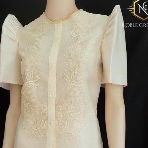 Modern FILIPINIANA Dress Linen BARONG TAGALOG Philippine - Etsy