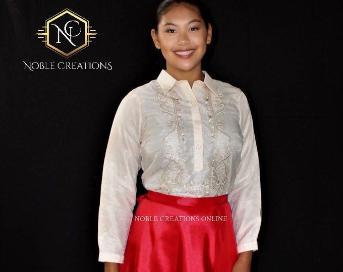 Sale!!! Sale!!! LADIES BARONG TAGALOG Philippine National Costume for ...