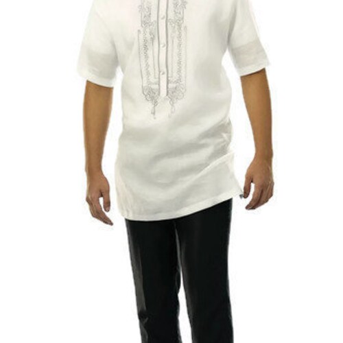 BARONG TAGALOG Linen Gusot Mayaman Filipino National Costume - Etsy