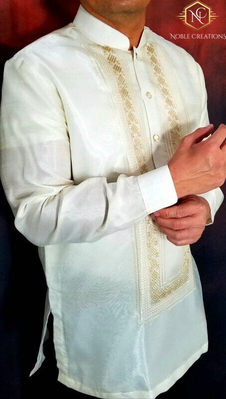 BARONG TAGALOG Chinese Collared Filipino National Costume FILIPINIANA ... BARONG TAGALOG Chinese Collared Filipino National Costume FILIPINIANA ...