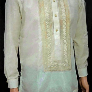 BARONG TAGALOG Chinese Collared Filipino National Costume FILIPINIANA ...
