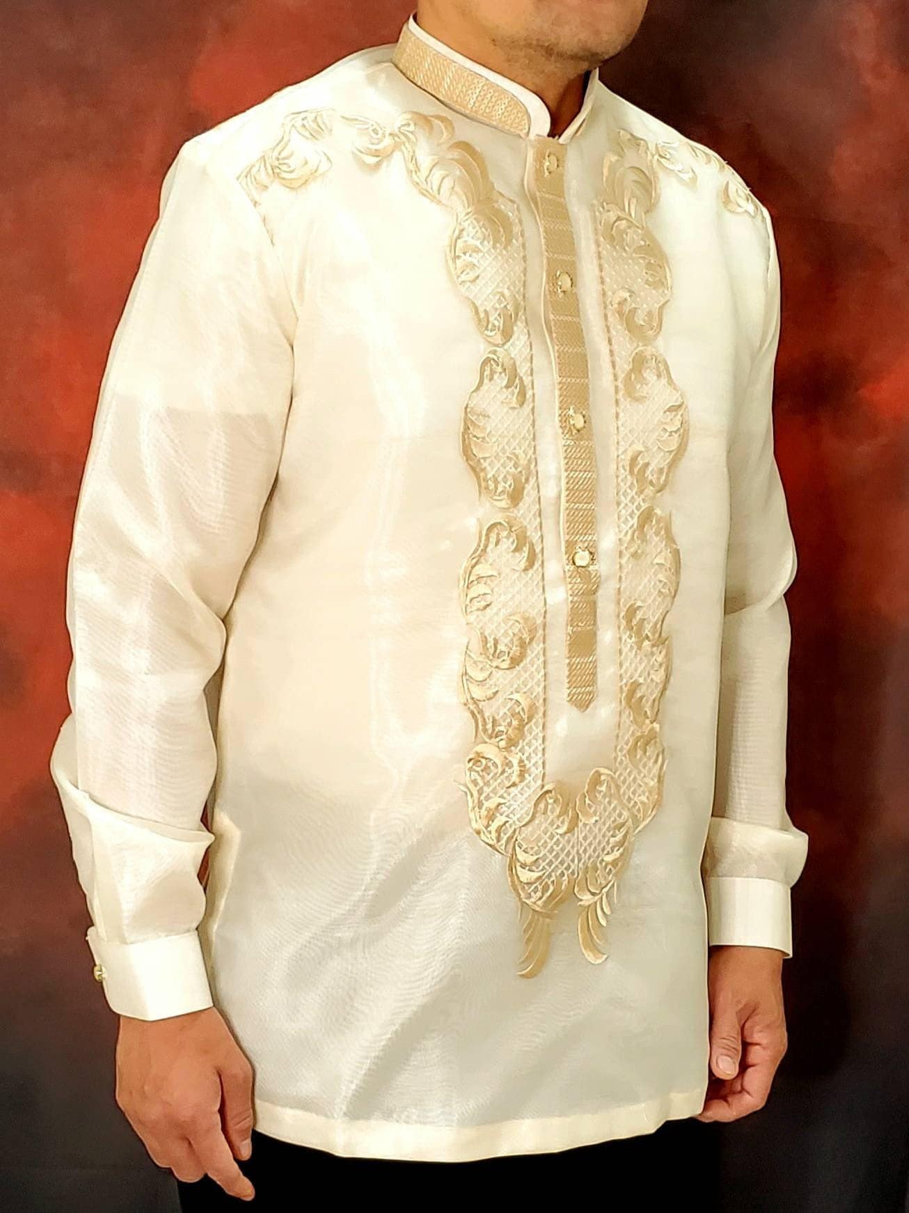 BARONG TAGALOG ARMAN3 with Inner Lining Placket Filipino National ...