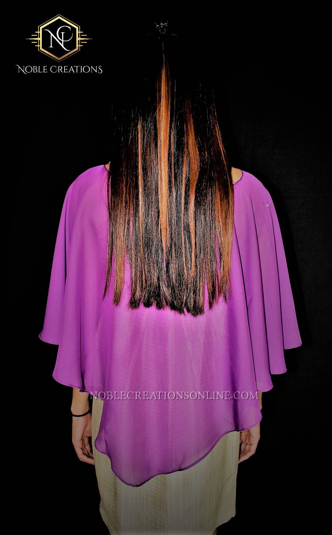 Filipiniana Inspired Chiffon Poncho Hand Painted Philippine Barong ...