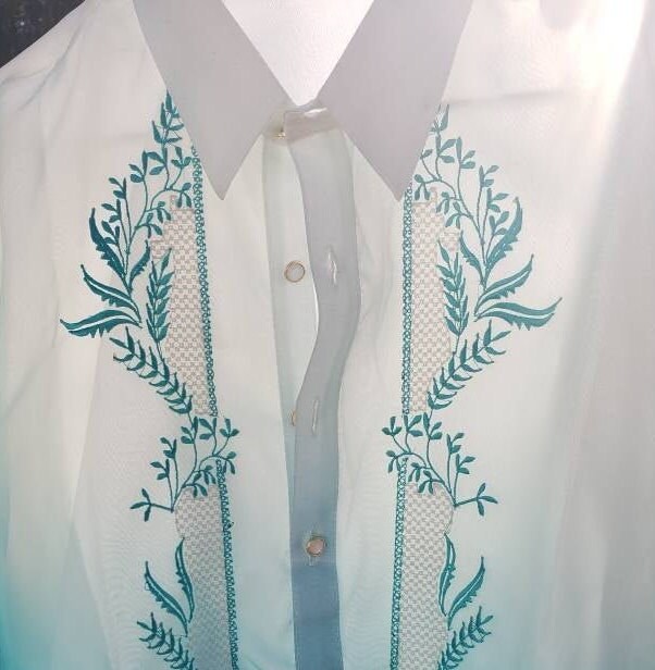 Custom Barong for Stan's BEST MAN - Embroidered Cocoon Silk