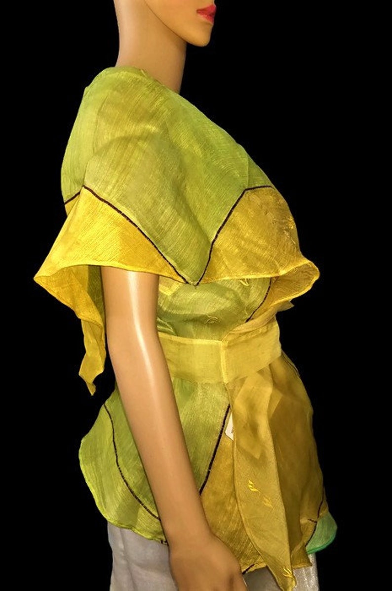 Modern FILIPINIANA PINYA fiber Panuelo Multicolor Philippine | Etsy