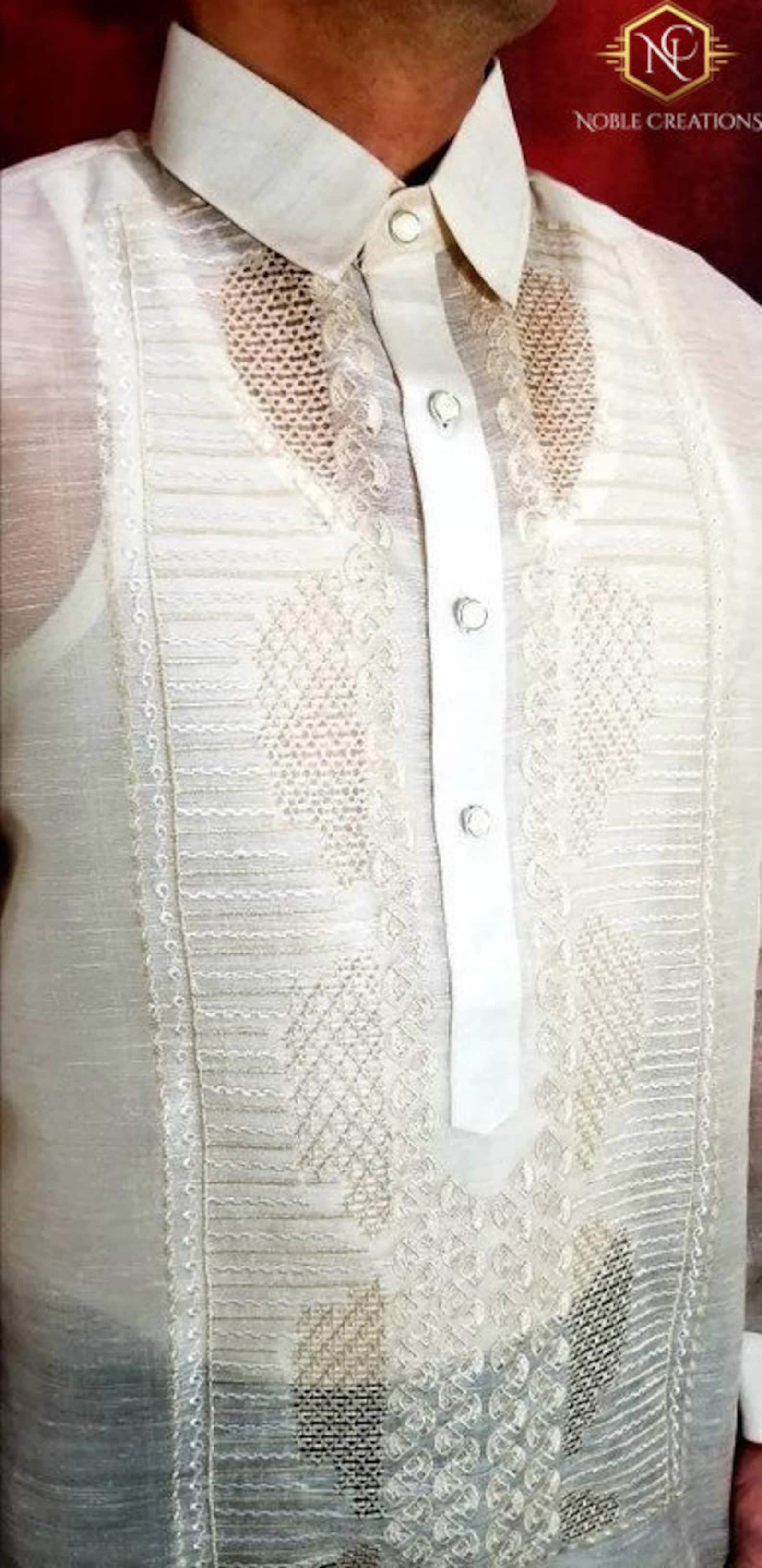 BARONG TAGALOG Pi a And Abaca Fiber Blend Fabric Hand And Etsy barong-tagalog-pi-a-and-abaca-fiber-blend-fabric-hand-and-etsy