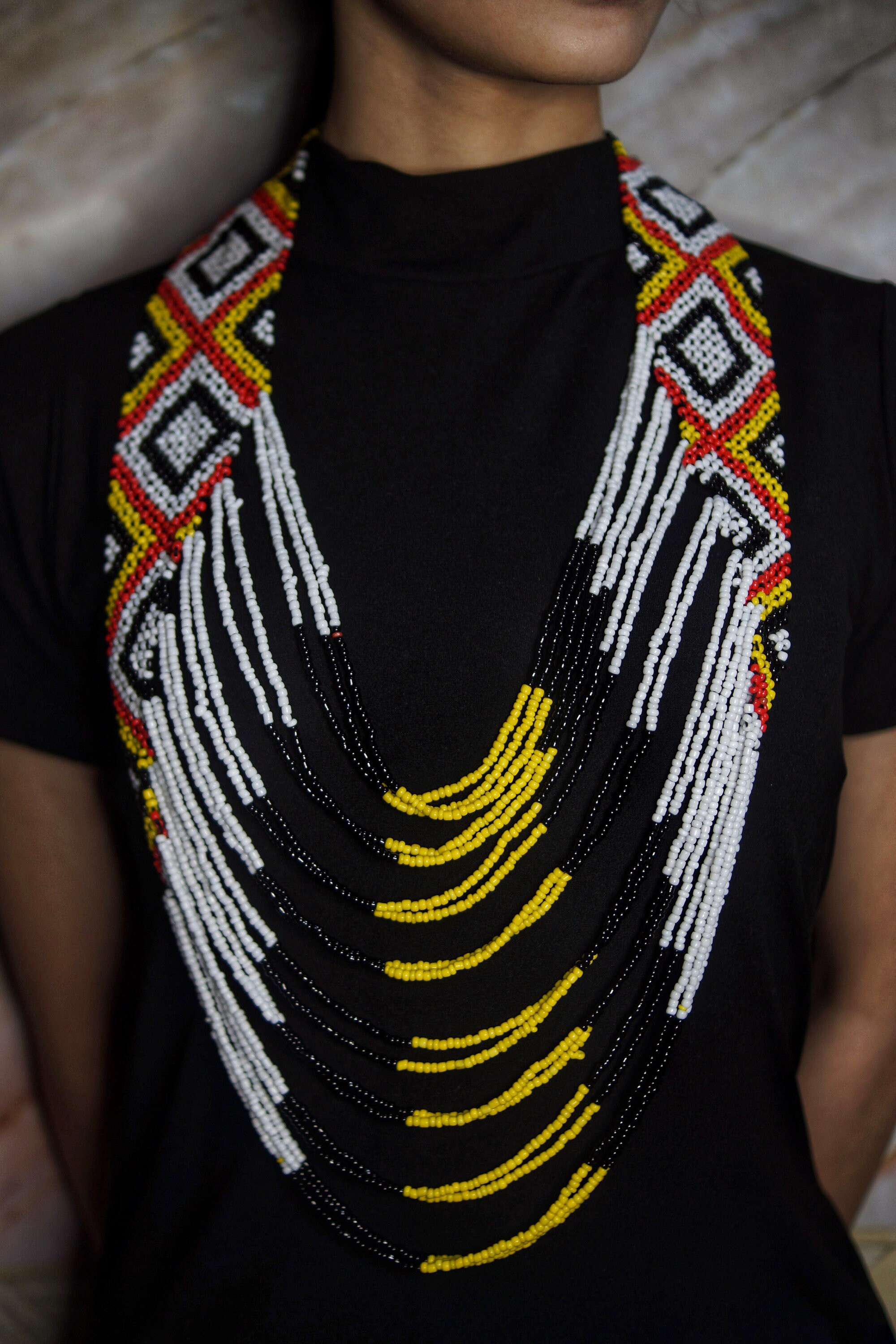 FILIPINIANA Ethnic Manobo T'boli 8-layered Traditional Bead Necklace ...