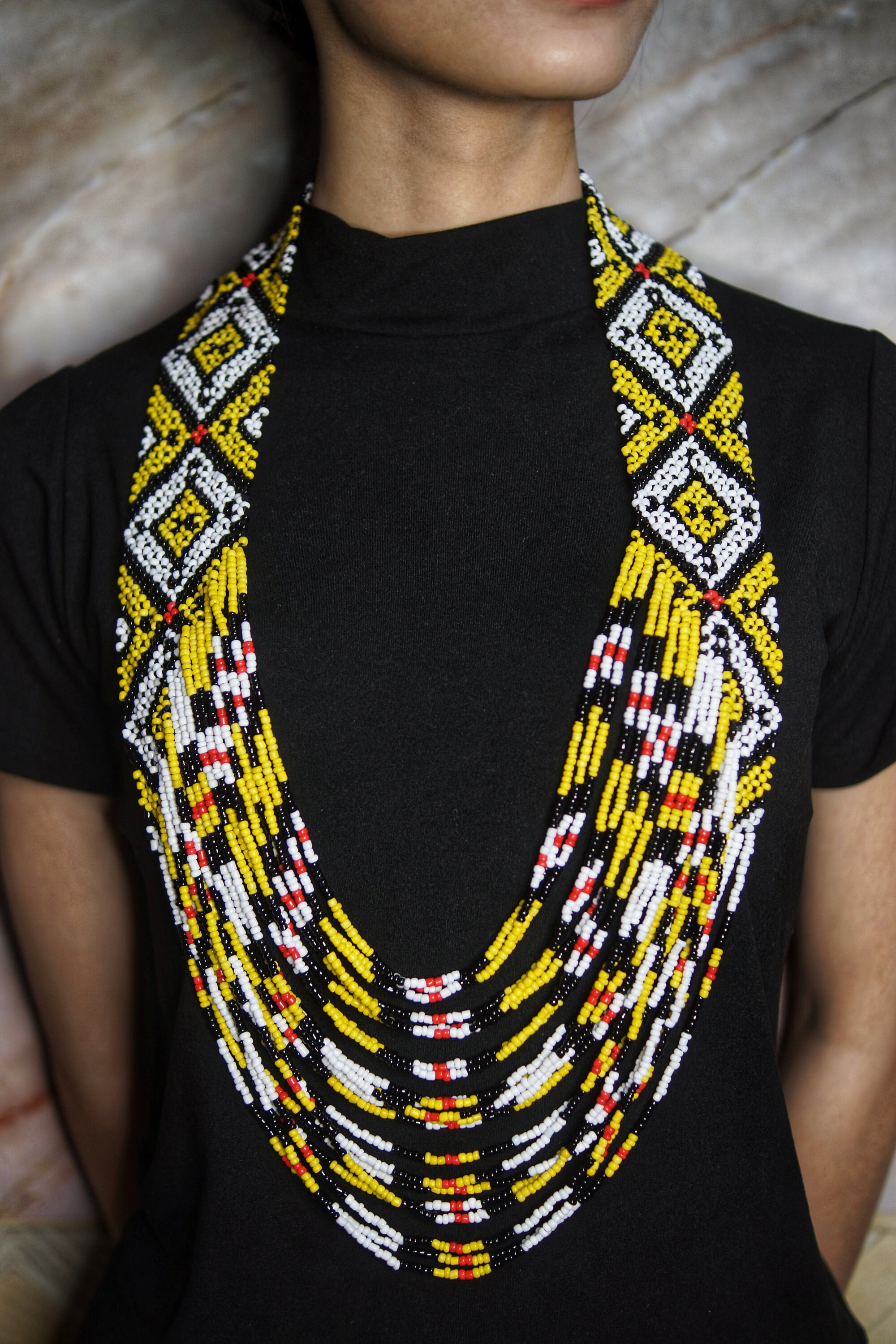 FILIPINIANA Ethnic Manobo T'boli 8-layered Traditional Bead Necklace ...