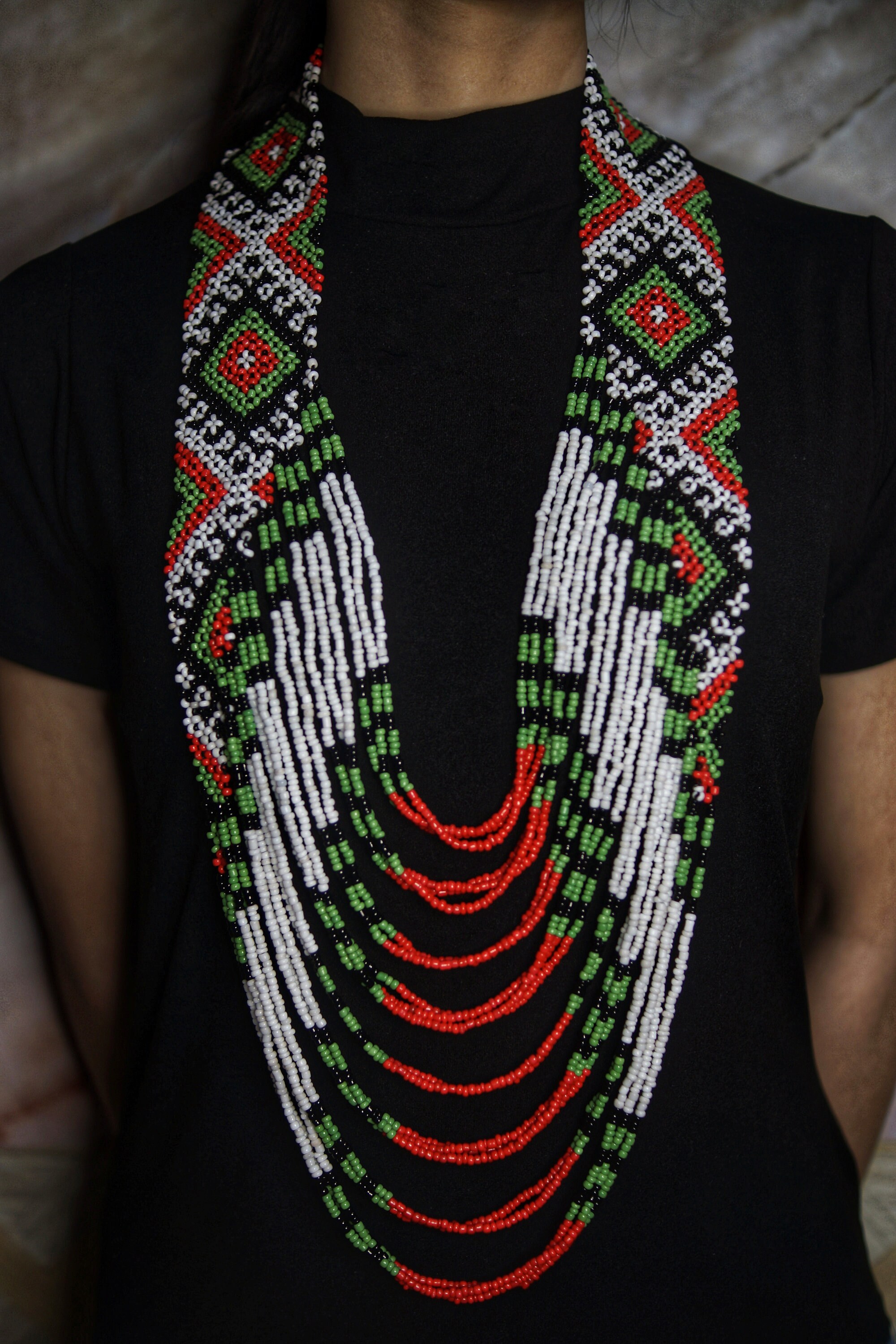 FILIPINIANA Ethnic Manobo T'boli 8-layered Traditional Bead Necklace ...