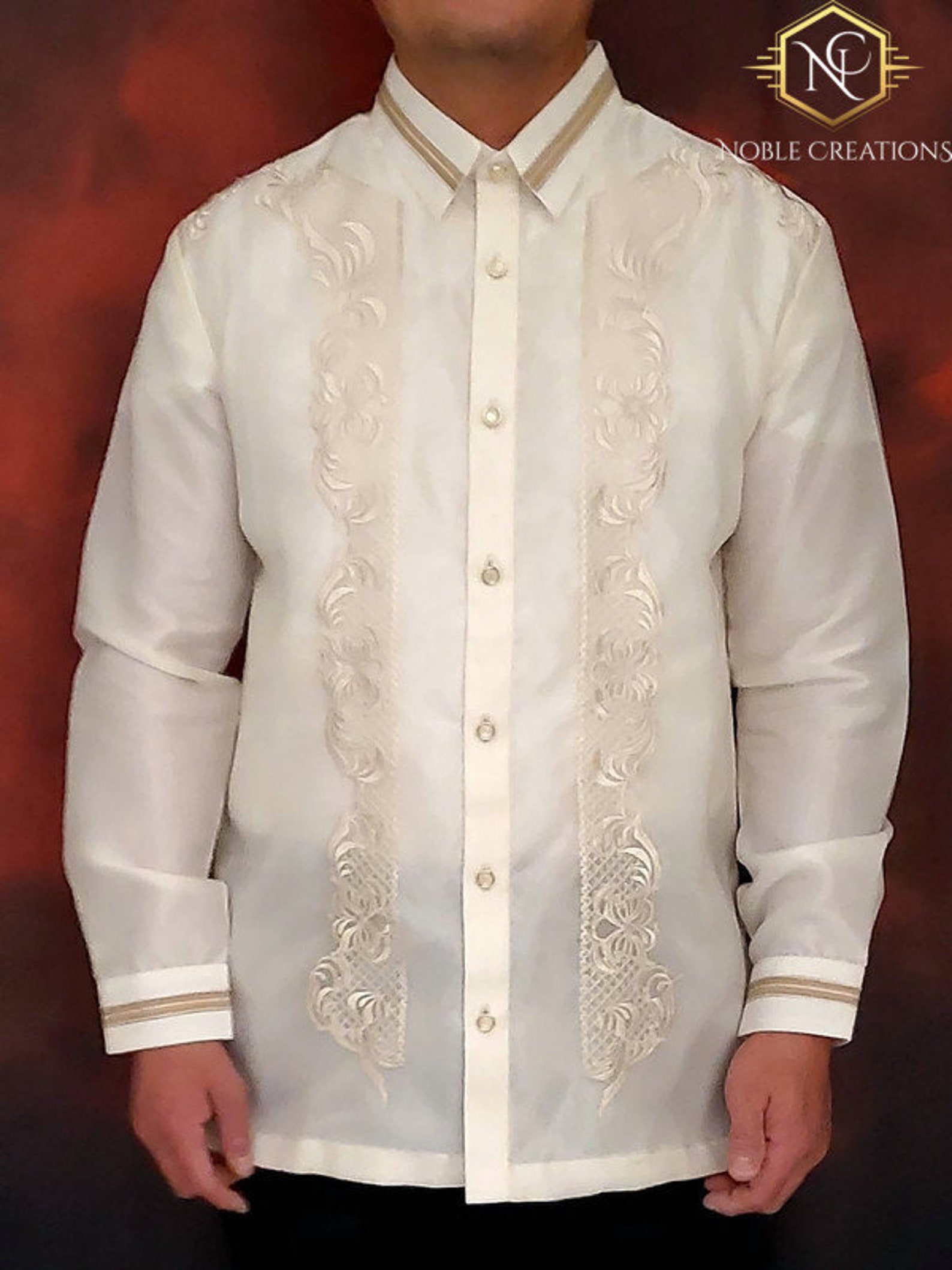 BARONG TAGALOG ARMAN4 Full-open With Inner Lining Filipino National ...