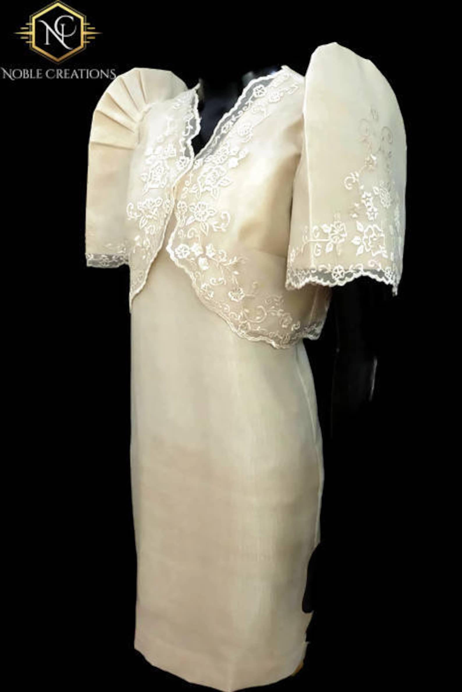 FILIPINIANA Embroidered BOLERO Philippine National Costume | Etsy