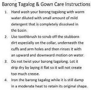 FILIPINIANA Hand-painted WRAP BLOUSE Barong Tagalog Philippine National ...