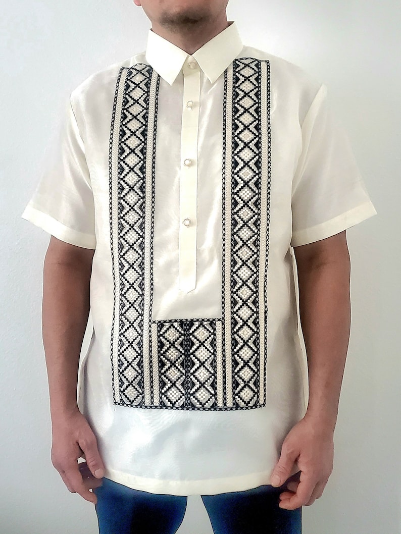 BARONG TAGALOG Short Sleeves Filipino National Costume - Etsy