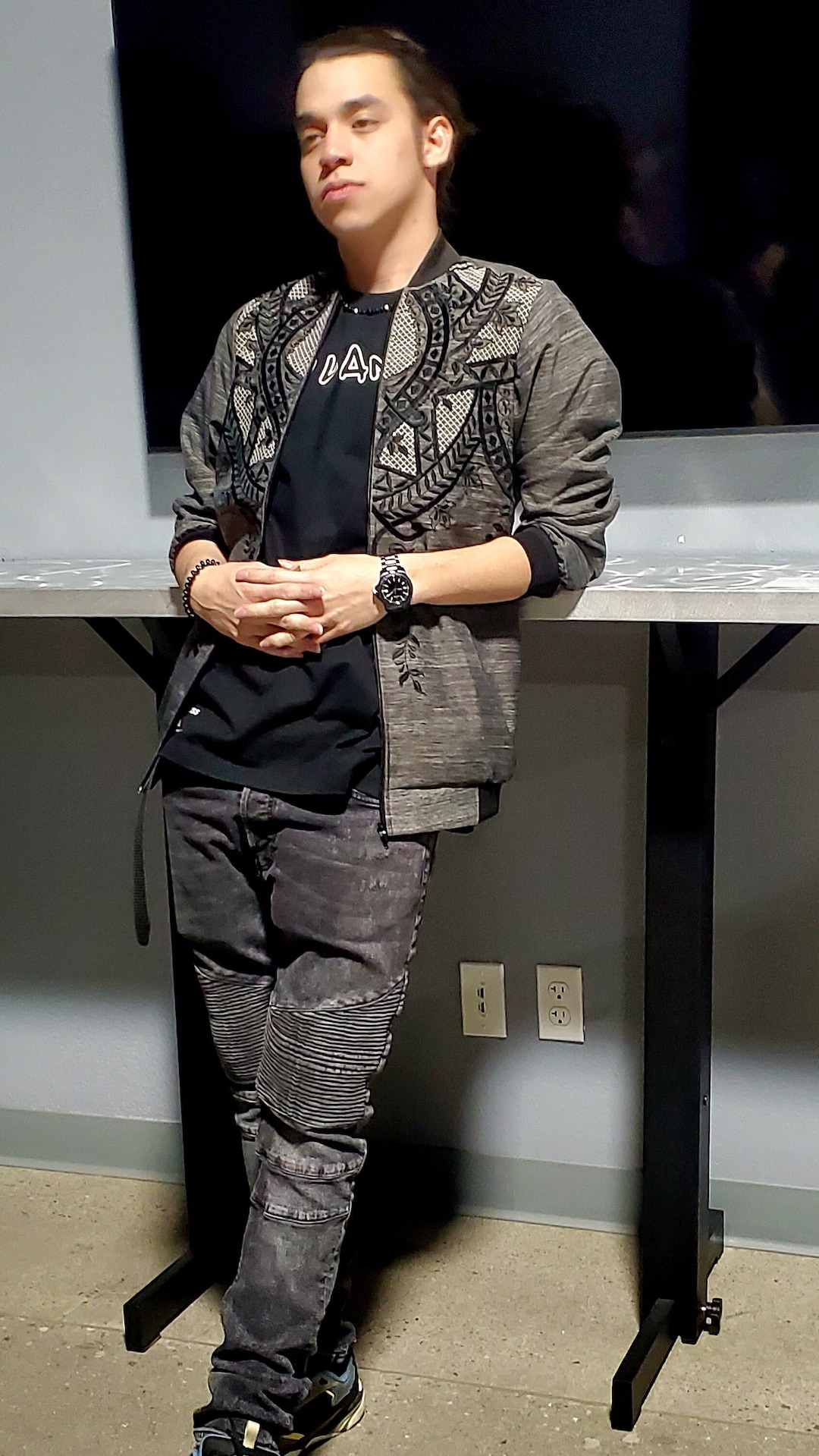 BOMBER BARONG JACKET Filipino National Costume Filipiniana Lumban ...