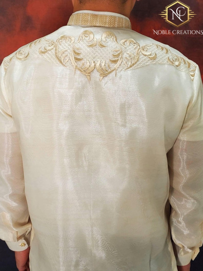 Barong Tagalog Arman3 With Inner Lining Placket Filipino Etsy