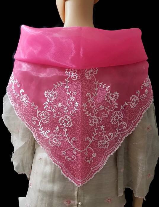 FILIPINIANA ALAMPAY EMBROIDERED Philippine Barong Tagalog Maria Clara ...