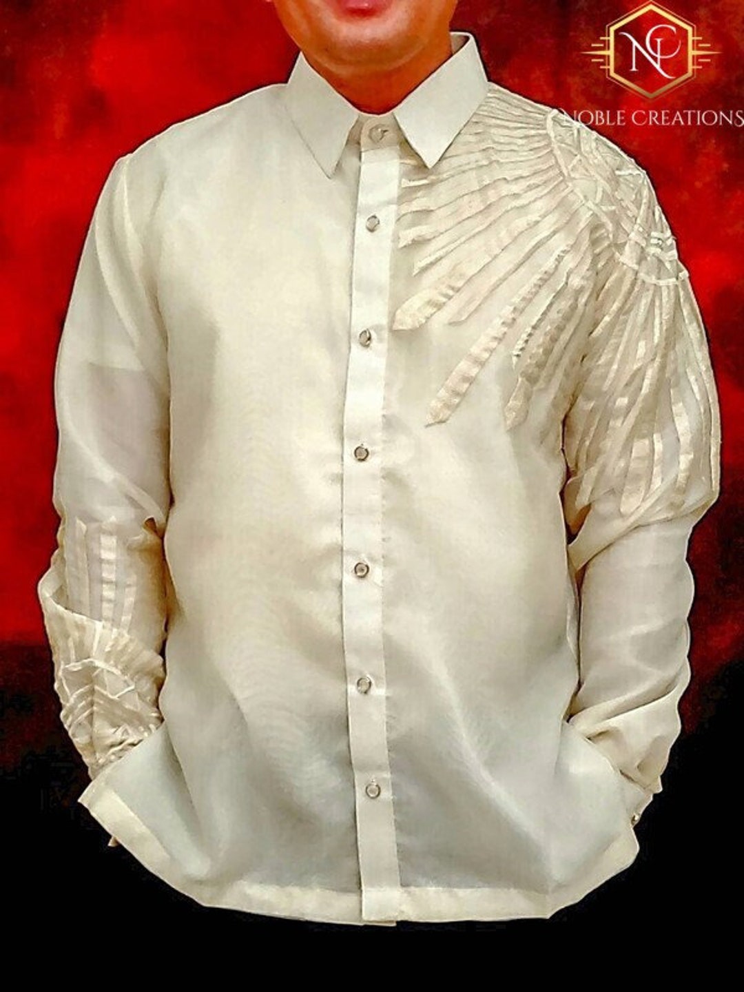 Barong Tagalog SINAG Style With Inner Lining Filipino National Costume ...