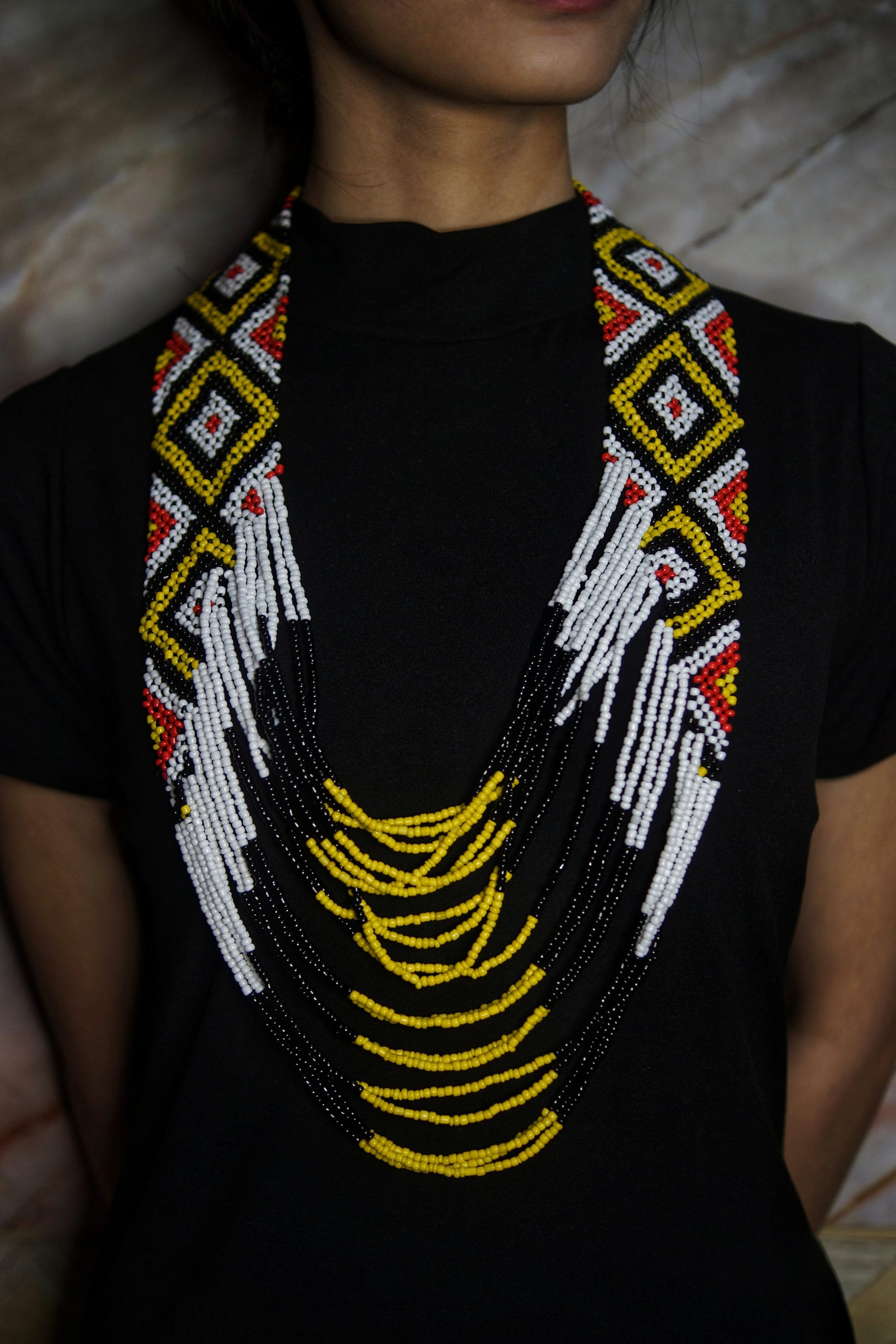 FILIPINIANA Ethnic Manobo T'boli 8-layered Traditional Bead Necklace ...