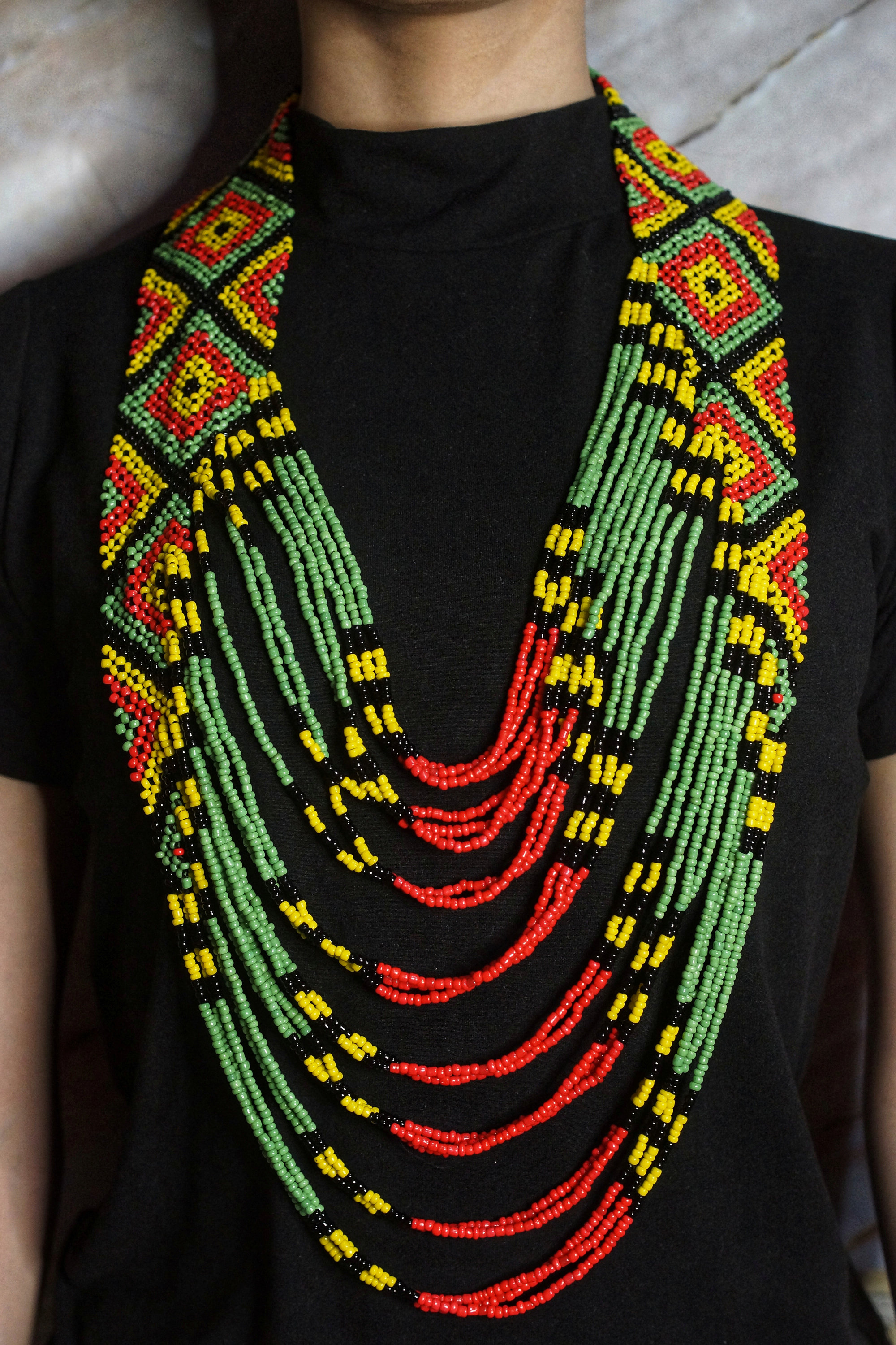 FILIPINIANA Ethnic Manobo T'boli 8-layered Traditional Bead Necklace ...