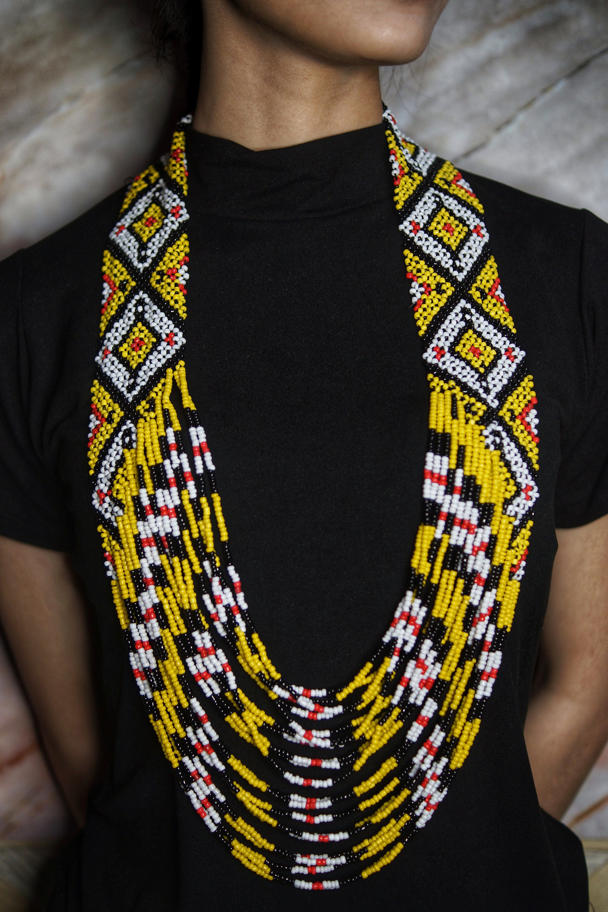 FILIPINIANA Ethnic Manobo T'boli 8-layered Traditional Bead Necklace ...