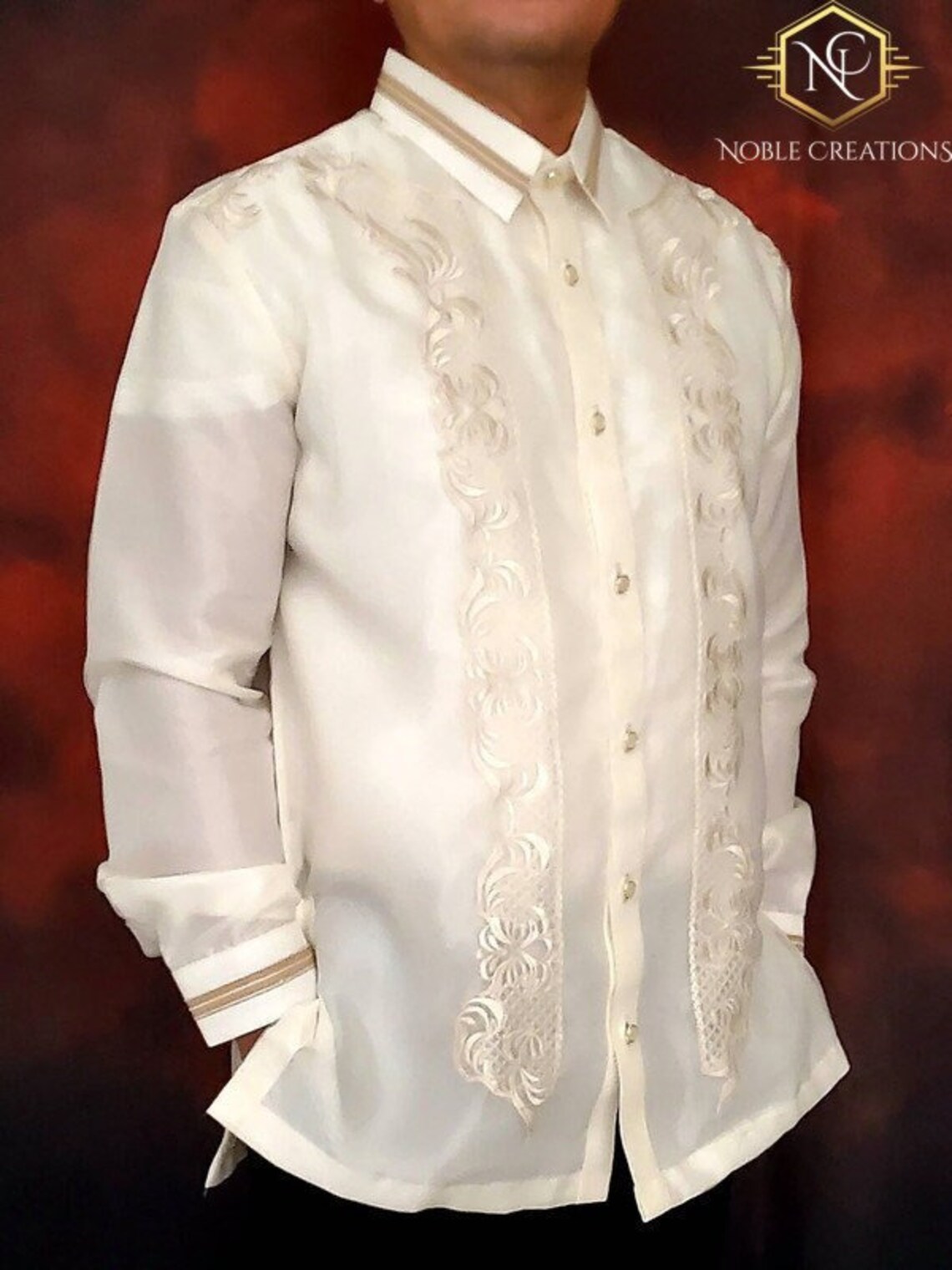 BARONG TAGALOG ARMAN4 Full-open With Inner Lining Filipino National ...