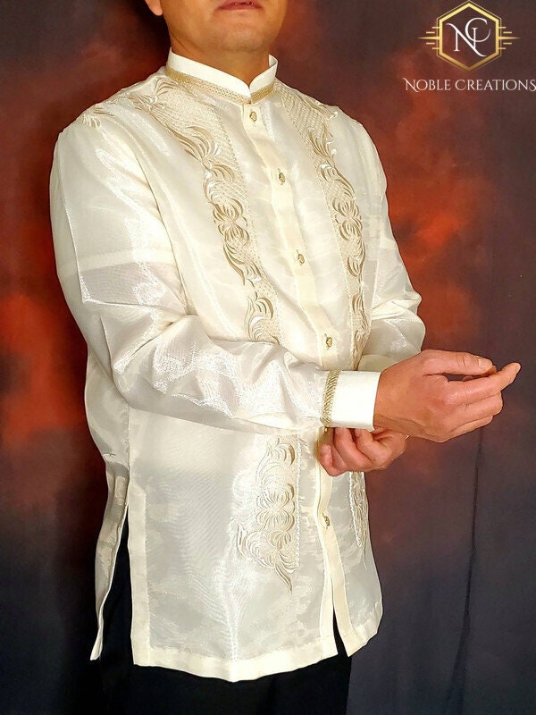 Barong Tagalog Arman5 Full Open Chinese Collar With Inner Lining
