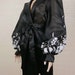 FILIPINIANA Jusi Fabric Hand Painted BISHOP SLEEVE Jacket Barong ...