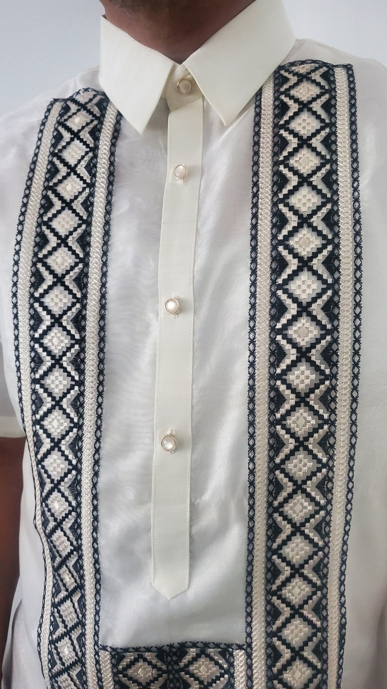 BARONG TAGALOG Short Sleeves Filipino National Costume - Etsy