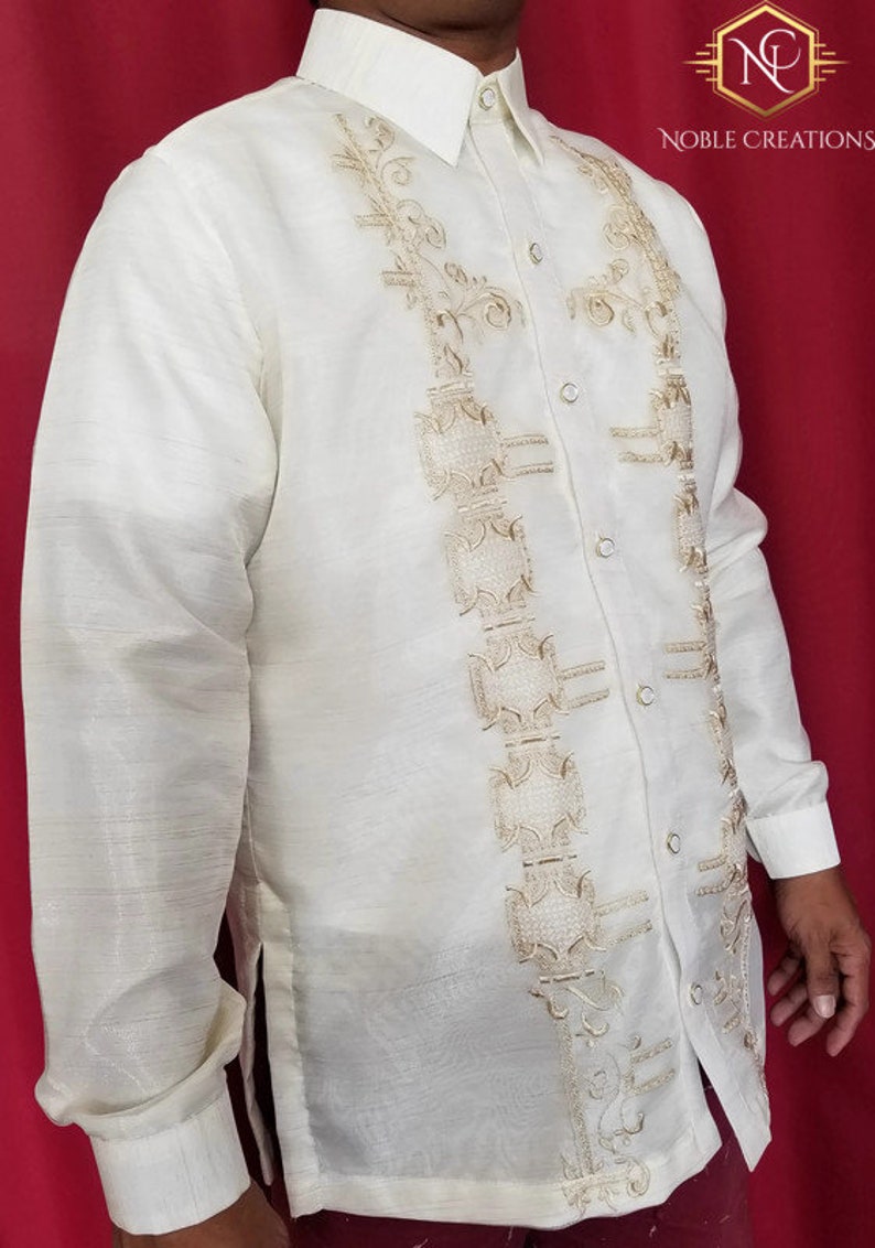 BARONG TAGALOG Full Open Embroidered Filipino National Costume | Etsy