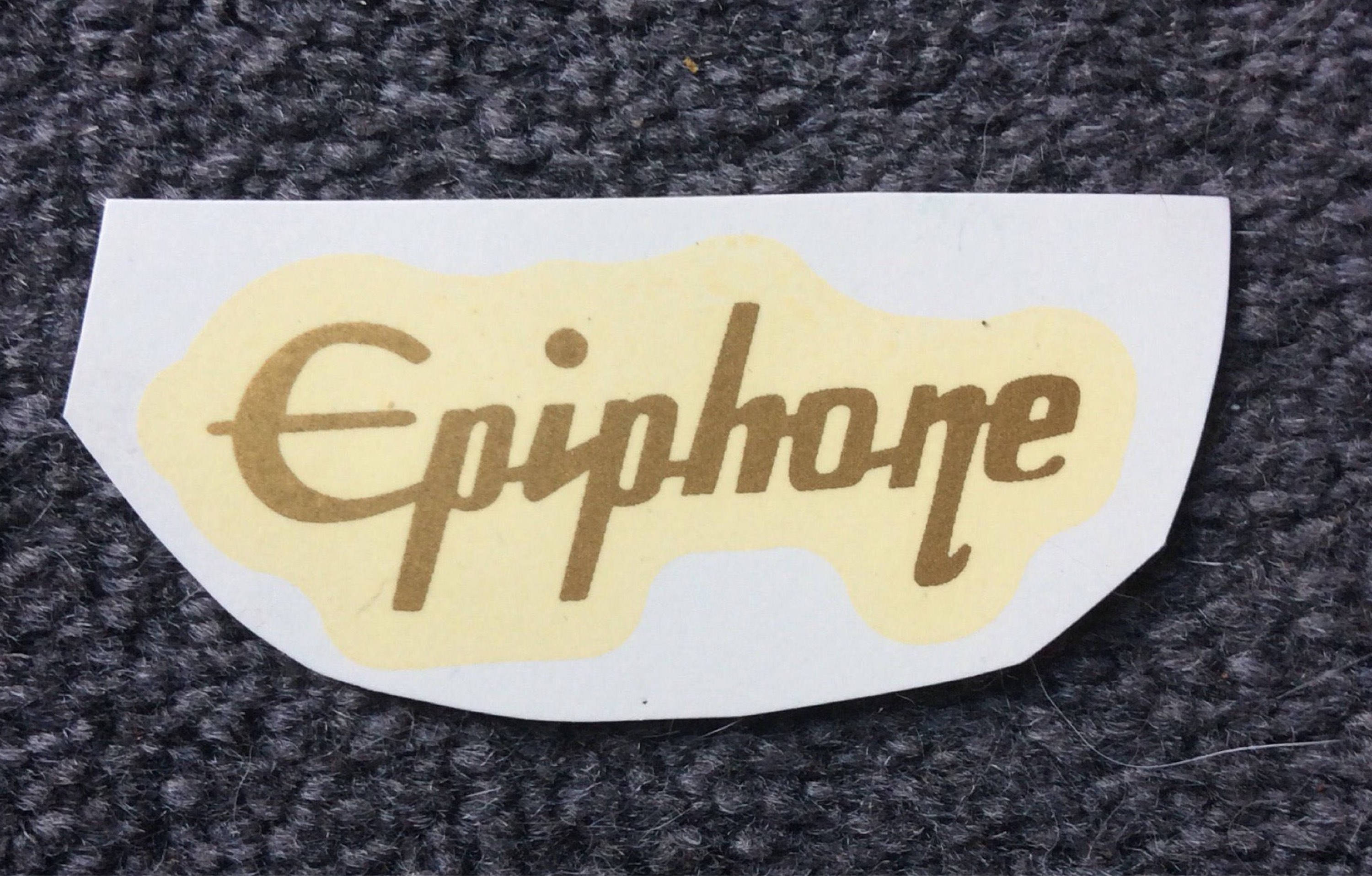 Epiphone decal in gold | Etsy